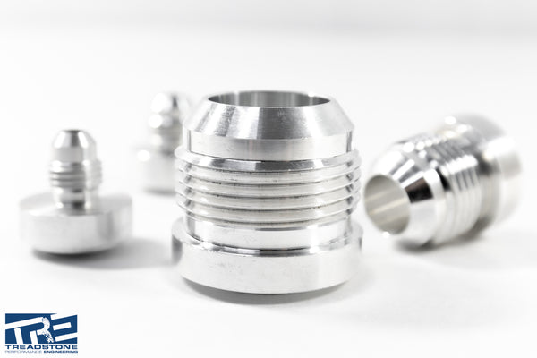 AN MALE ALUMINUM WELD BUNGS (CHOOSE YOUR SIZE) - Synergy Raceparts