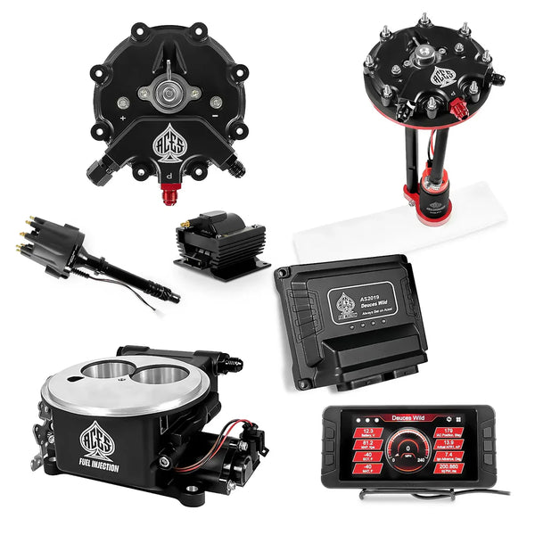 Deuces Wild 2-bbl EFI - (Black) Master Kit - Synergy Raceparts